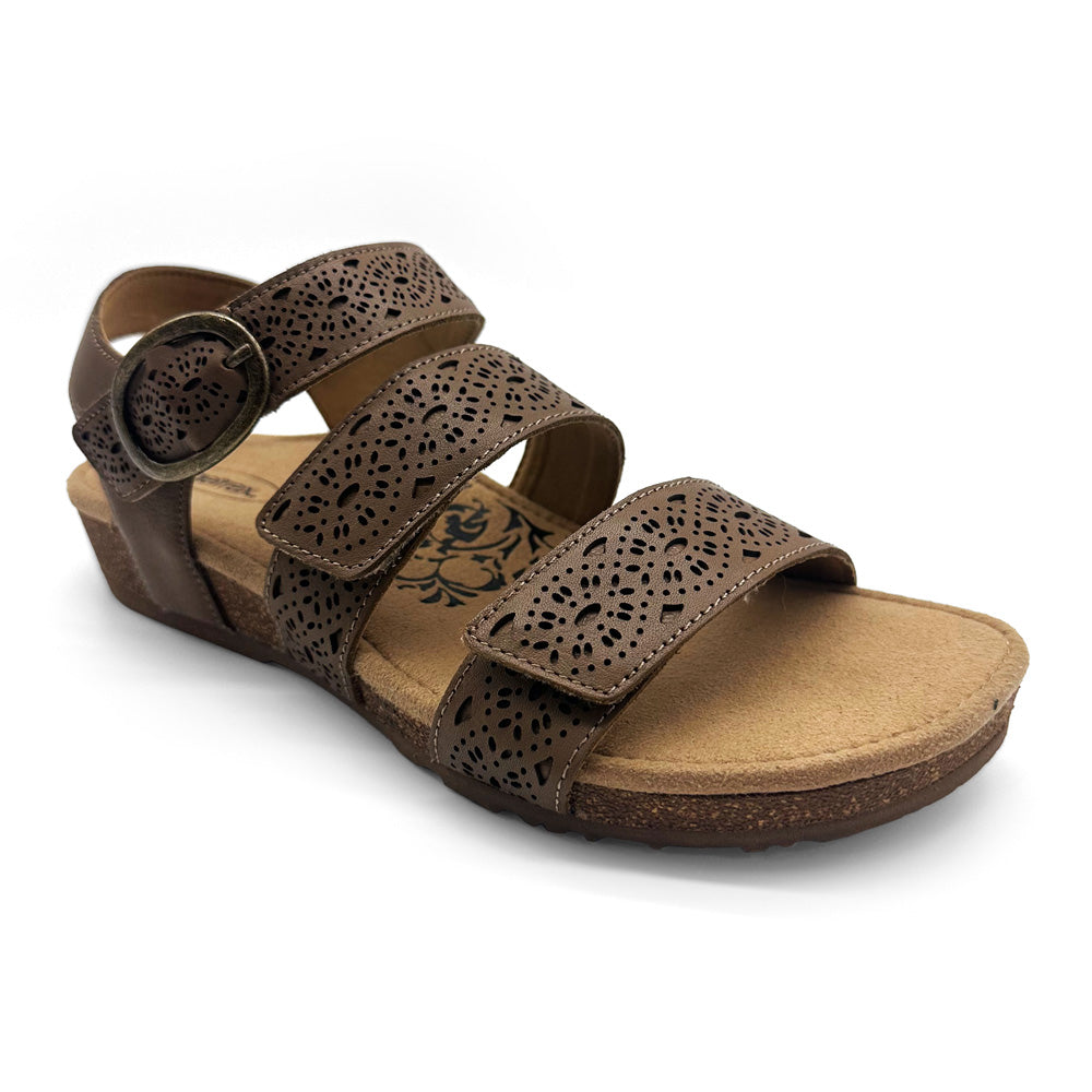 Aetrex Women's Lilly Taupe Cutout